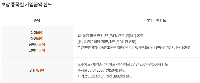 Db손해보험 실손의료비보험 특징 보장 보험료 계산방법 및 실손보험 가입 주의사항