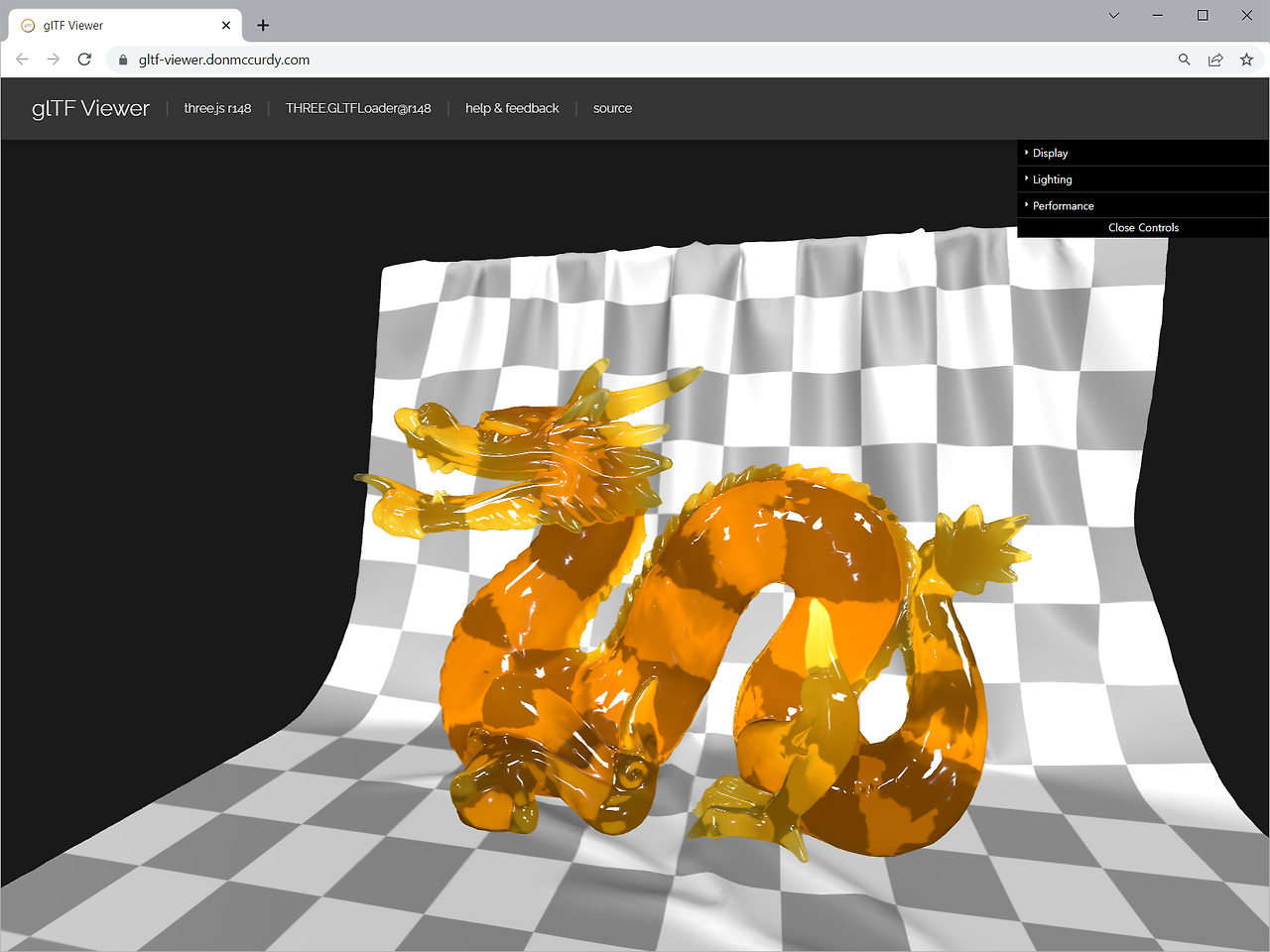 glTF 3D 모델을 위한 도구들