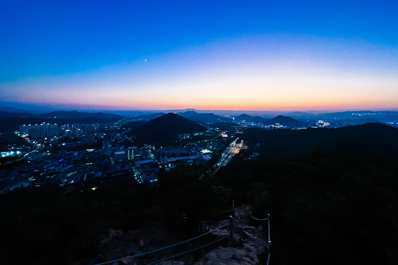 광주 금당산 일몰