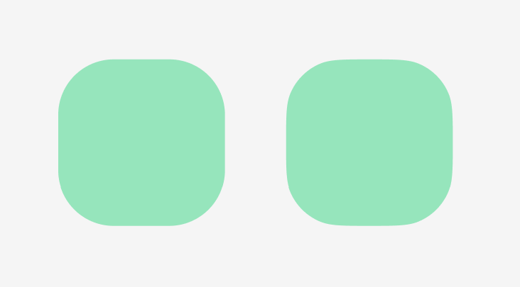 피그마 corner smoothings css로 주기