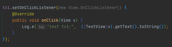 onclick 으로 textview, button 의 text 가져오기 (+ view를 사용해서)