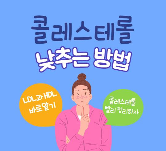 콜레스테롤 낮추는 음식 방법 Ldl과 Hdl 바로알기