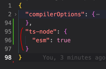 ts-node : Unknown file extension ".ts" — 웹 공부일지