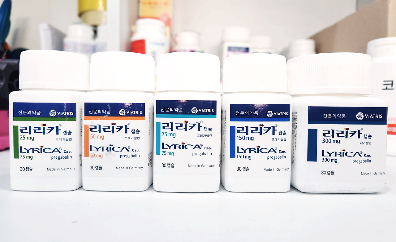 리리카캡슐 25mg 50mg 75mg 150mg 리리카cr서방정 효능 가격 프레가발린 성분 작용기전 부작용 복용법