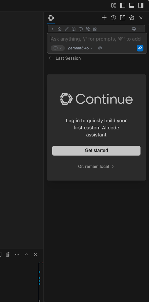 [VSCODE Extension 추천] Continue - AI 코드 어시스턴트 (Ollama 연동)