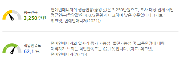 연예인매니저 하는일 적성 흥미 관련학과 준비과정 전망 월급 연봉