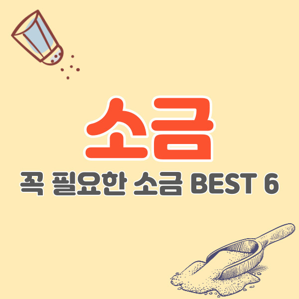 꼭 필요한 소금 종류 6종 특징과 보관 방법 및 유통기한