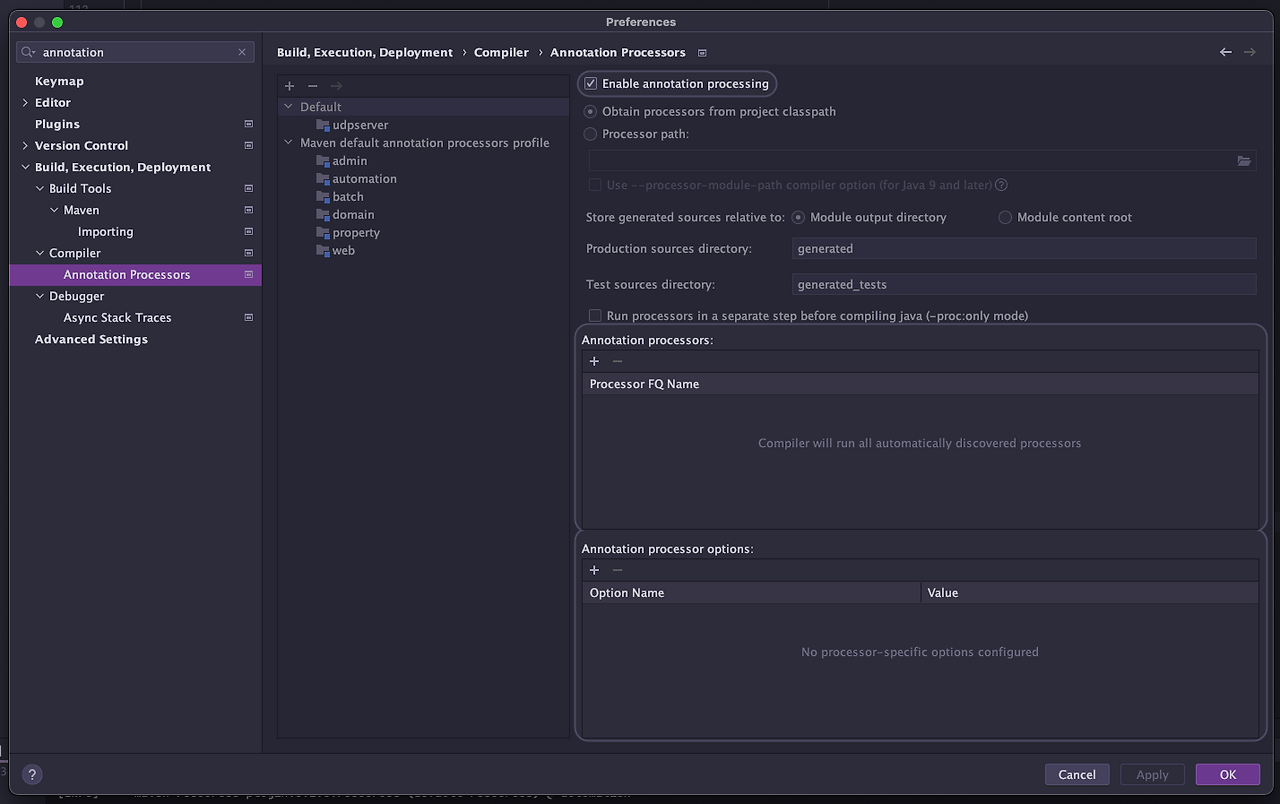 [Java] 컴파일 후 실행하면 나는 "jps.track.ap.dependencies" 에러 해결