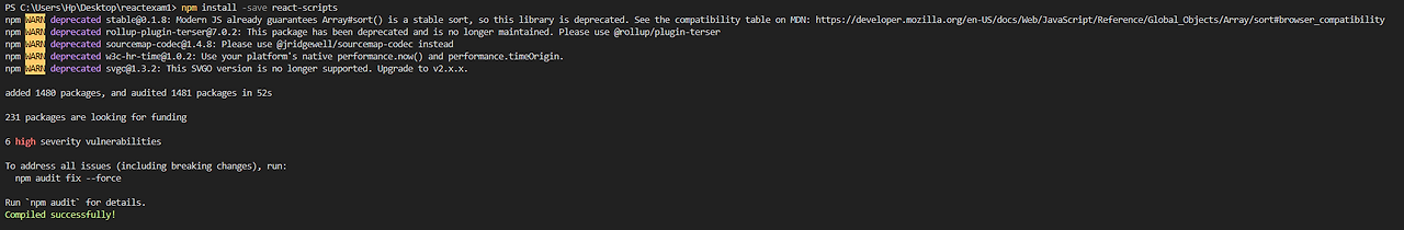 [React.js] git에서 clone 한 프로젝트의 npm start 오류