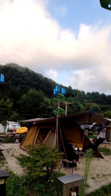 캠핑 닷돈재 4색 야영장 탄소제로영지 탄소중립을 실천하자
