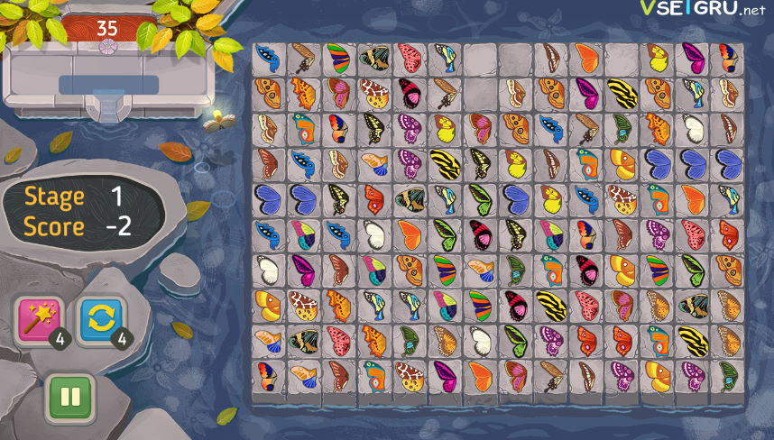 나비 짝 맞추기 게임하기 (Butterfly Kyodai) :: 플래시게임몰