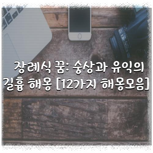 장례식 꿈 숭상과 유익의 길흉 해몽 12가지 해몽모음