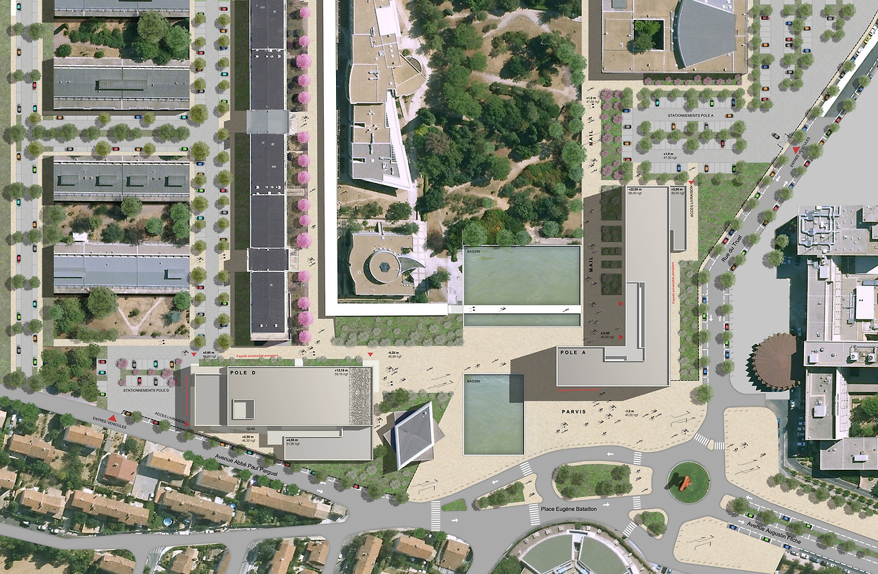 *픽셀 파사드 [ BPA ARCHITECTURE ] University of Montpellier Village des Sciences