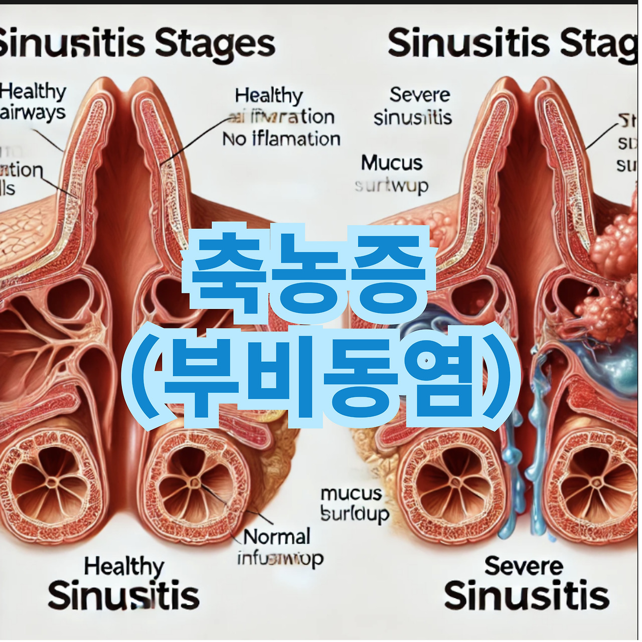 축농증 치료 약물 요법 항생제 수술 비용 및 보험 적용