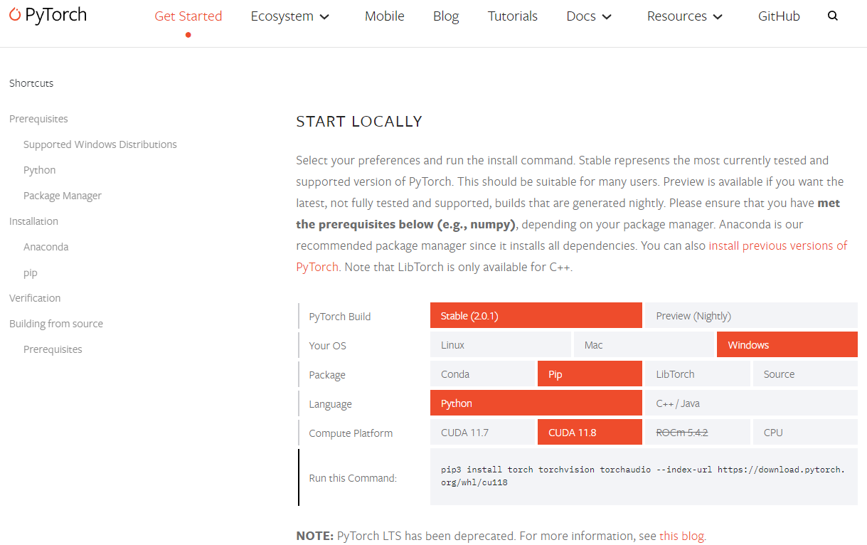 [DL][Windows 11] 윈도우 파이토치 (PyTorch) 설치 :: Lonaru의 개발, 보안 꿈나무
