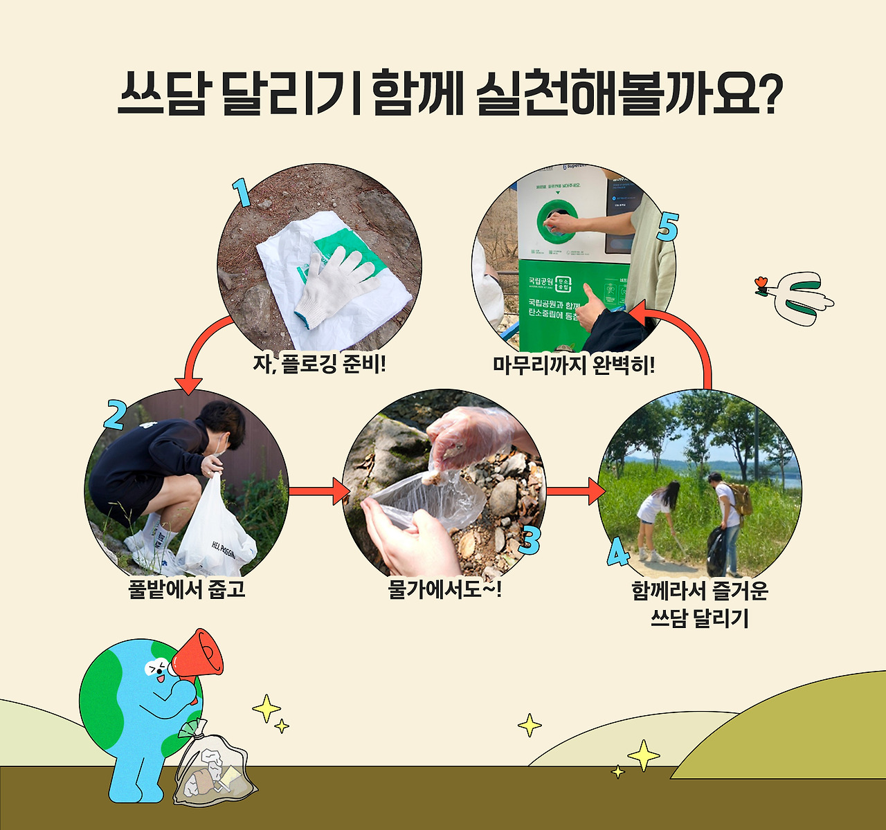 당첨자 발표 환경을 위한 우리의 발걸음 효성플로깅챌린지