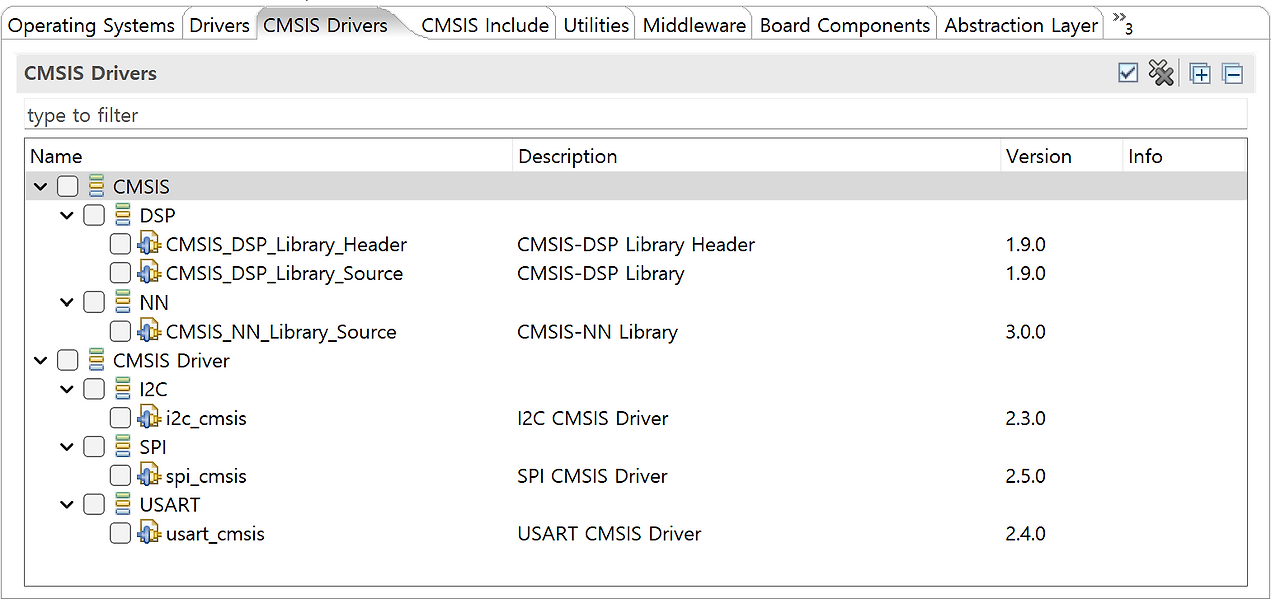 [MCU] MCUXpresso IDE, SDK, Configure the project - Components(LPC54605)설명-2