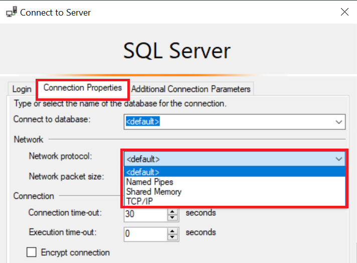 SQL Server 프로토콜과 SQLCMD를 사용한 연결