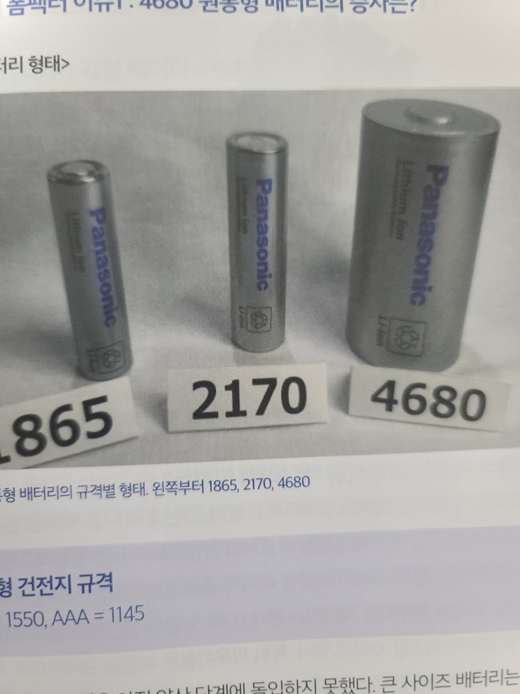 원통형 배터리는 2차전지 배터리의 대세인가