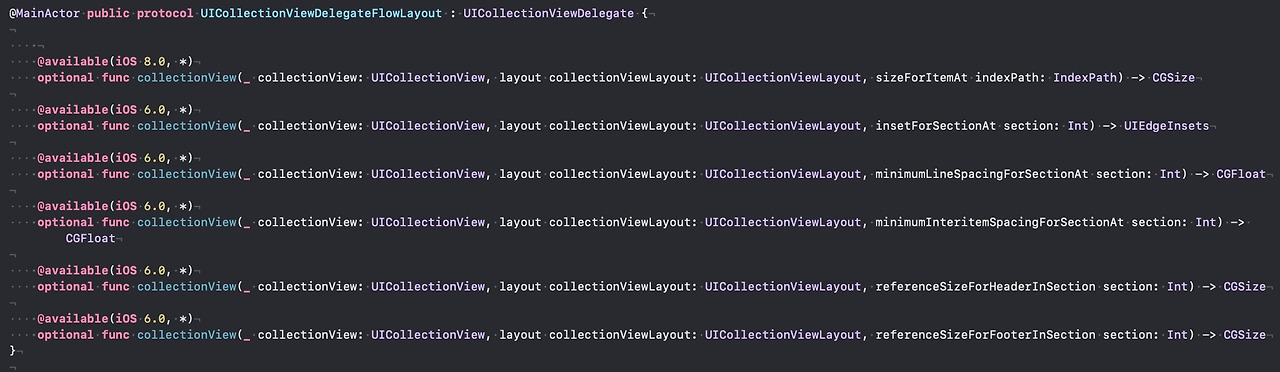 UICollectionView의 UICollectionViewFlowLayout :: VesselWheel