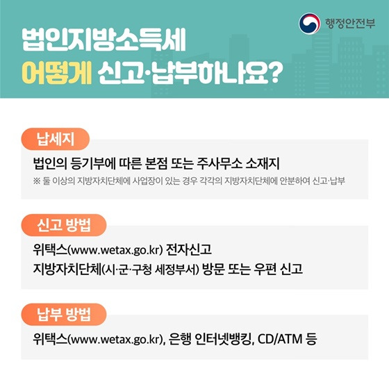 법인세 신고기간 납부기한 법인지방소득세 분납 총 정리 한번에 확인하기