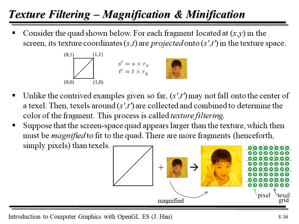[OpenGL ES] 8강 : Fragment Shader, 텍스쳐링(Texturing), Texture Coordinates ...