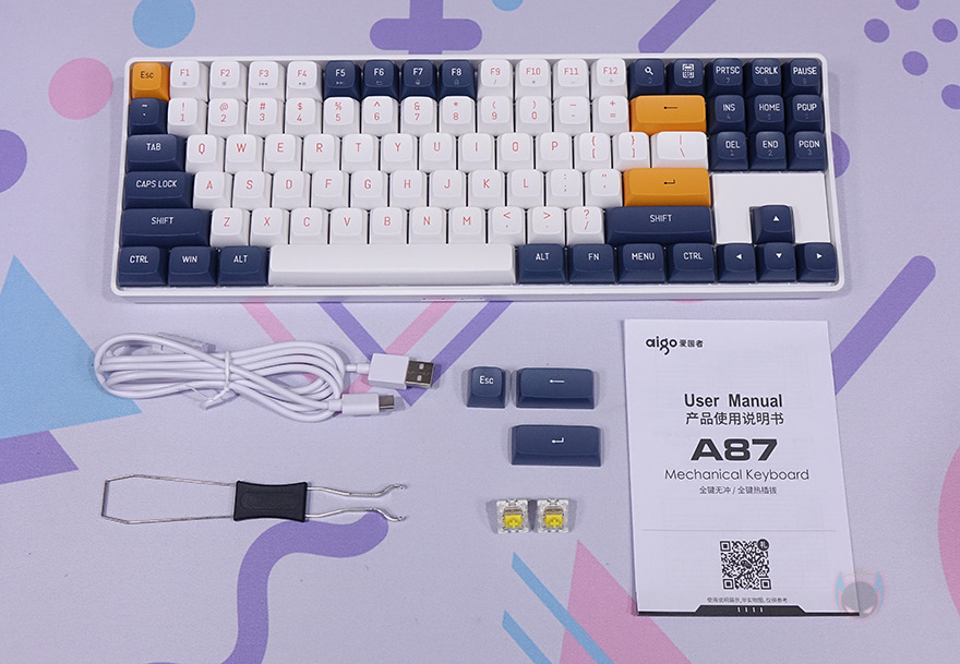 텐키리스 버전까지 나온 Aigo A시리즈! - Aigo A87 유무선 키보드