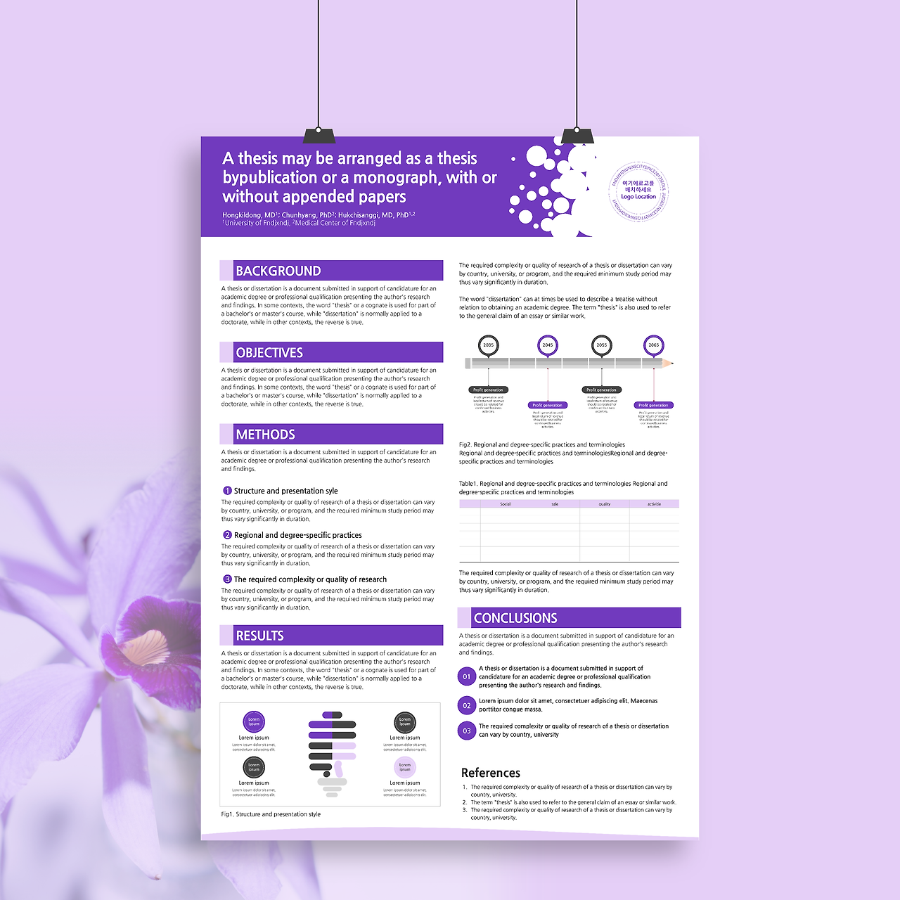 학술포스터 Ppt 양식 학술포스터 캡스톤디자인 포스터 파워포인트 템플릿 Academic Or Research Poster