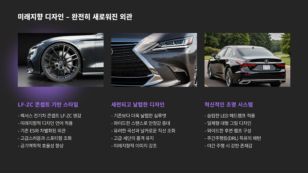 2026 렉서스 Es 풀체인지｜디자인·전기차까지 완전 달라졌다
