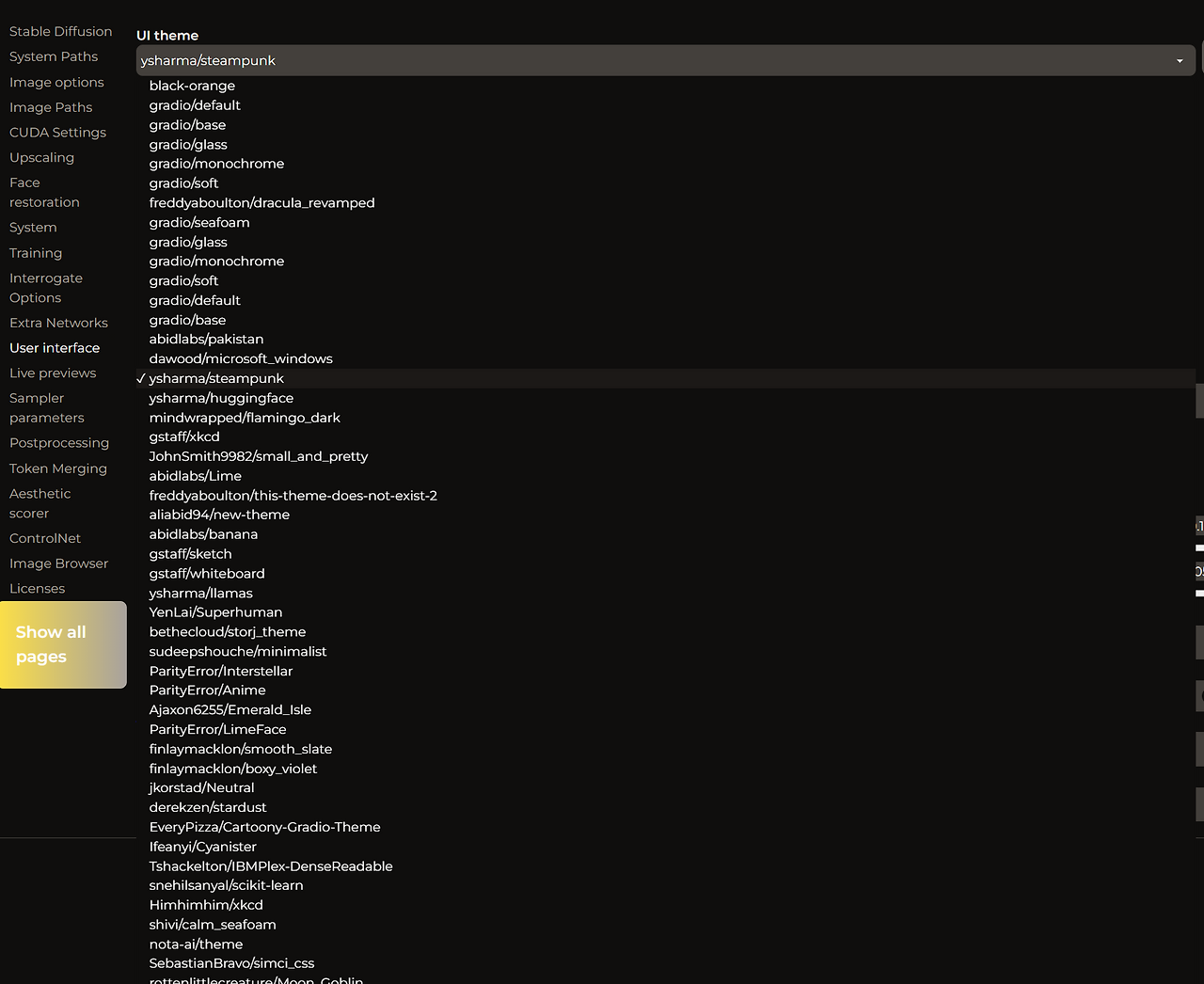 stable diffusion : vladmandic 버전
