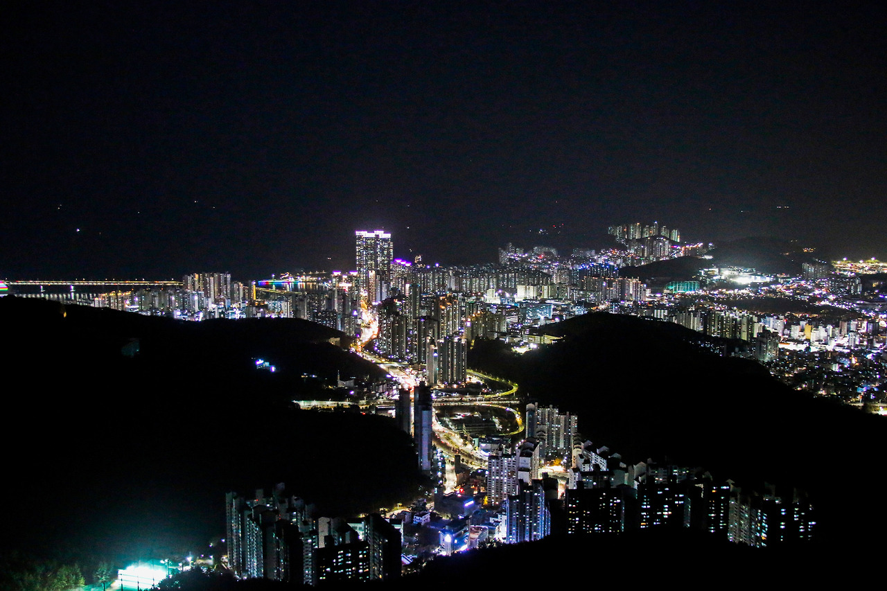 부산 황령산 봉수대 전망대 야경