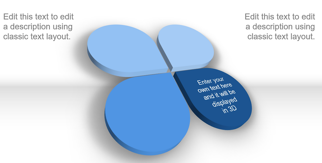 파워포인트ppt Pptx 템플릿template 3d 텍스트 박스 4가지 아이템 Text Box Style 4 Item