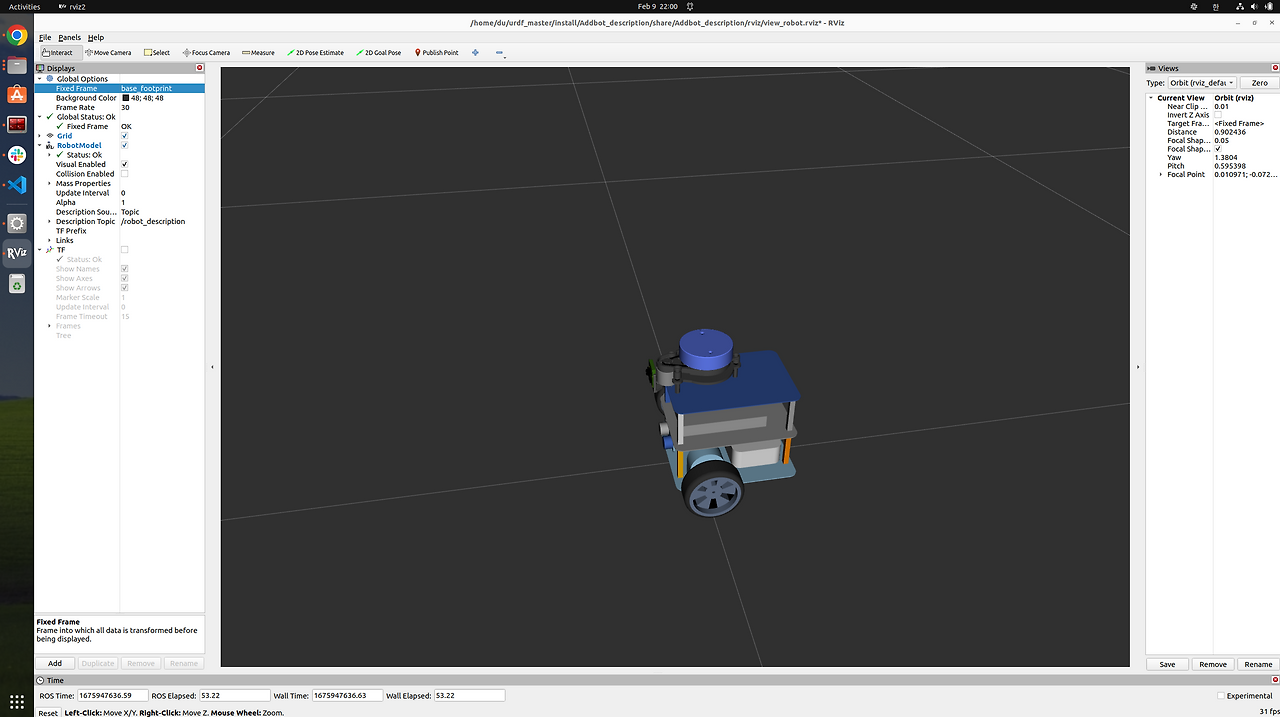 URDF로 만든 로봇을 GAZEBO상에서 컨트롤 하기 SLAM (1/2)
