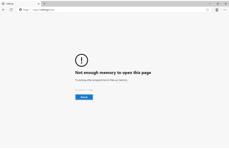 2024년 최신 Microsoft Edge 'Out of Memory' 오류에 대해 알아보세요. 이 글에서는 오류의 원인과 해결 ...