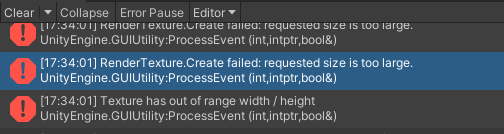 [Unity] could not create asset from file could not be read / unity rendertexture.create failed ...