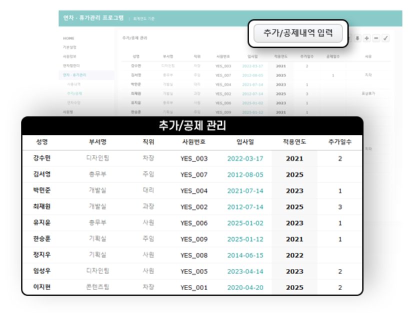 2025 Ver 연차휴가 관리 프로그램 업데이트 연차촉진제도 엑셀 양식 포함 연차수당 계산기 연차관리대장 찾으신다면 놓치지