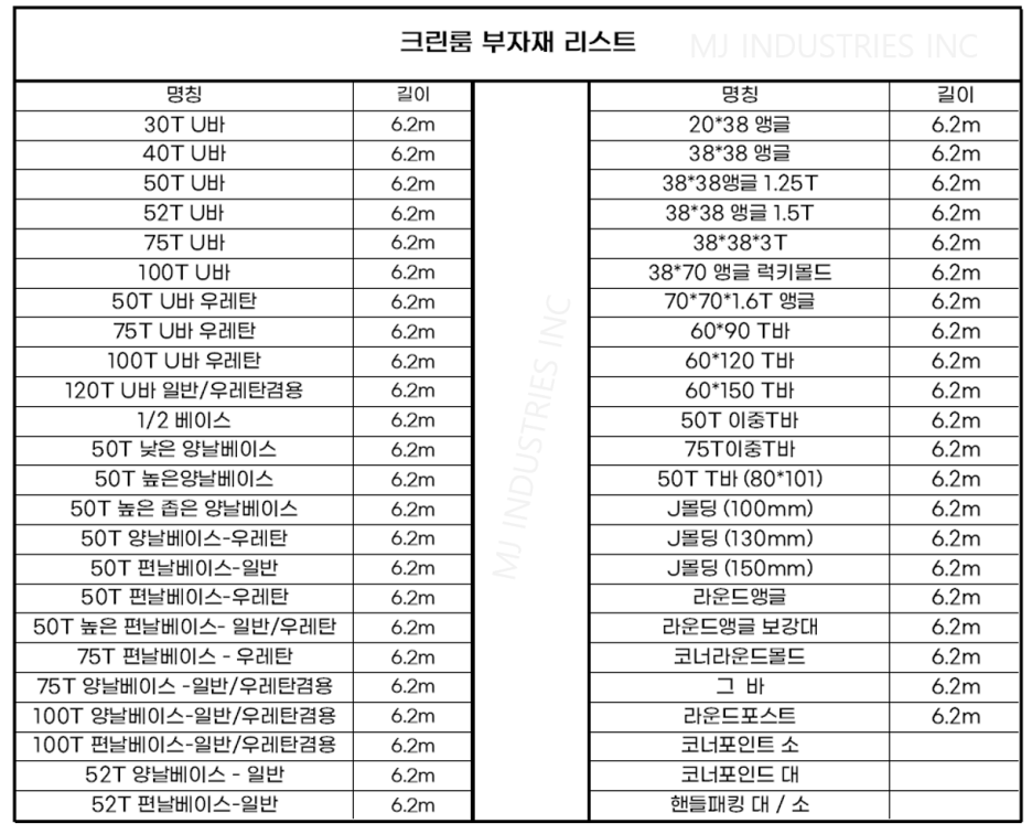 클린룸 알루미늄 부자재 크린룸