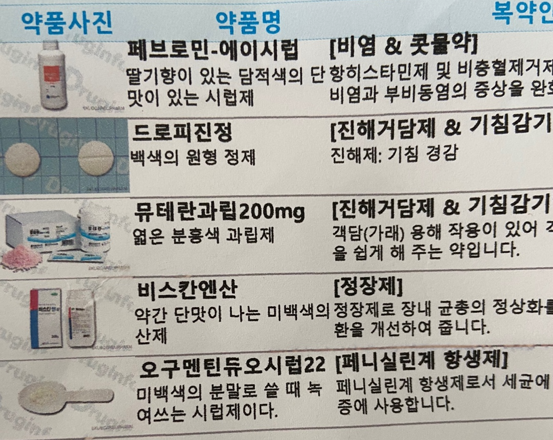 아이감기 오래갈때 병원약도 효과가 없다면 처방전 없이도 살수있는 효과좋은 감기약 챔프시럽코프노즈