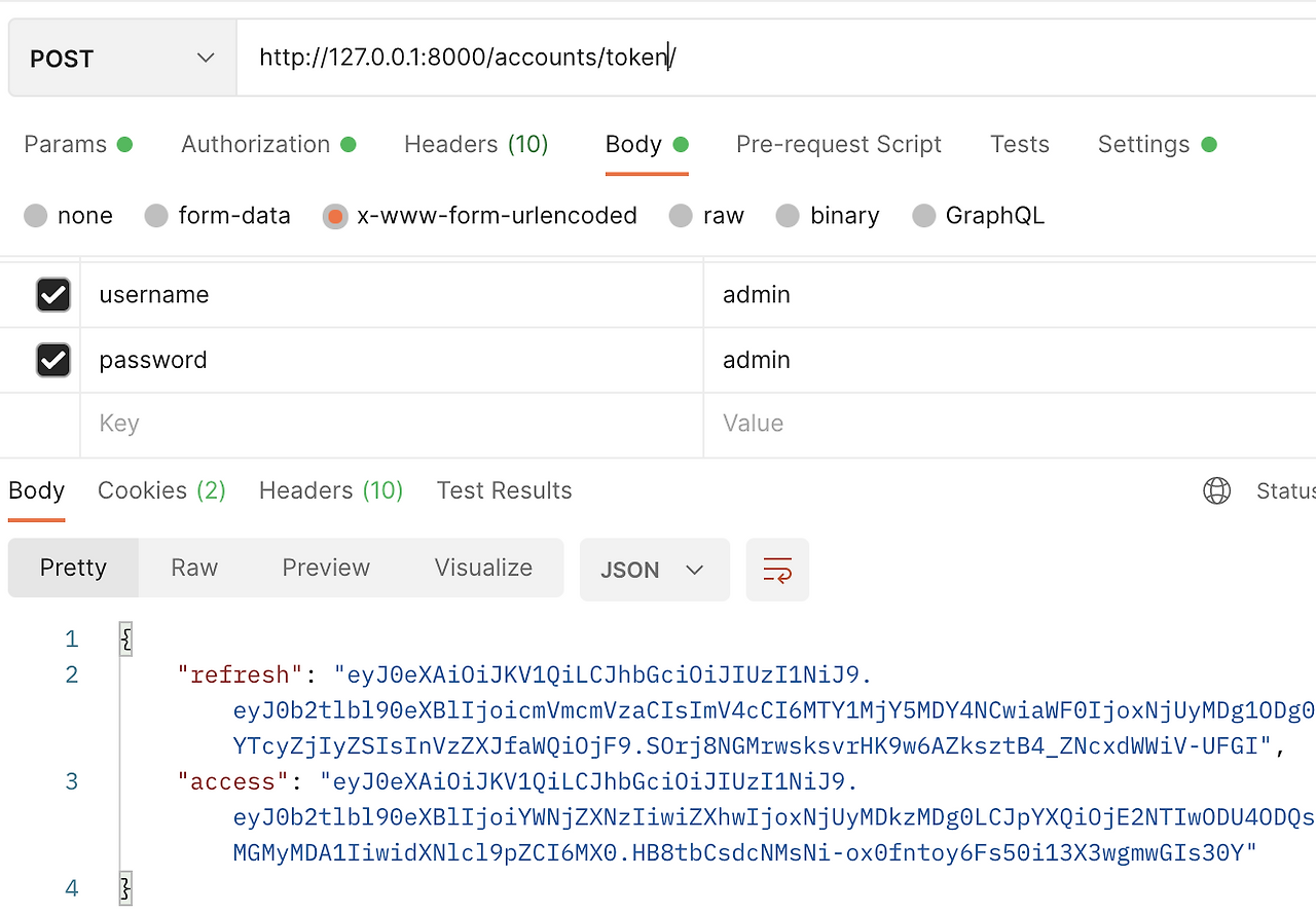 [Django] DRF의 simpleJWT
