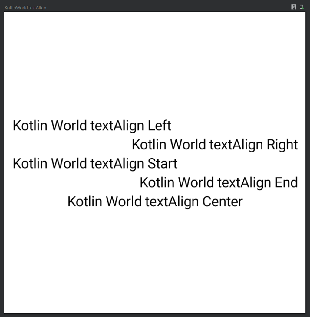 [Compose Text] align을 이용한 글자 정렬 — 조세영의 Kotlin World