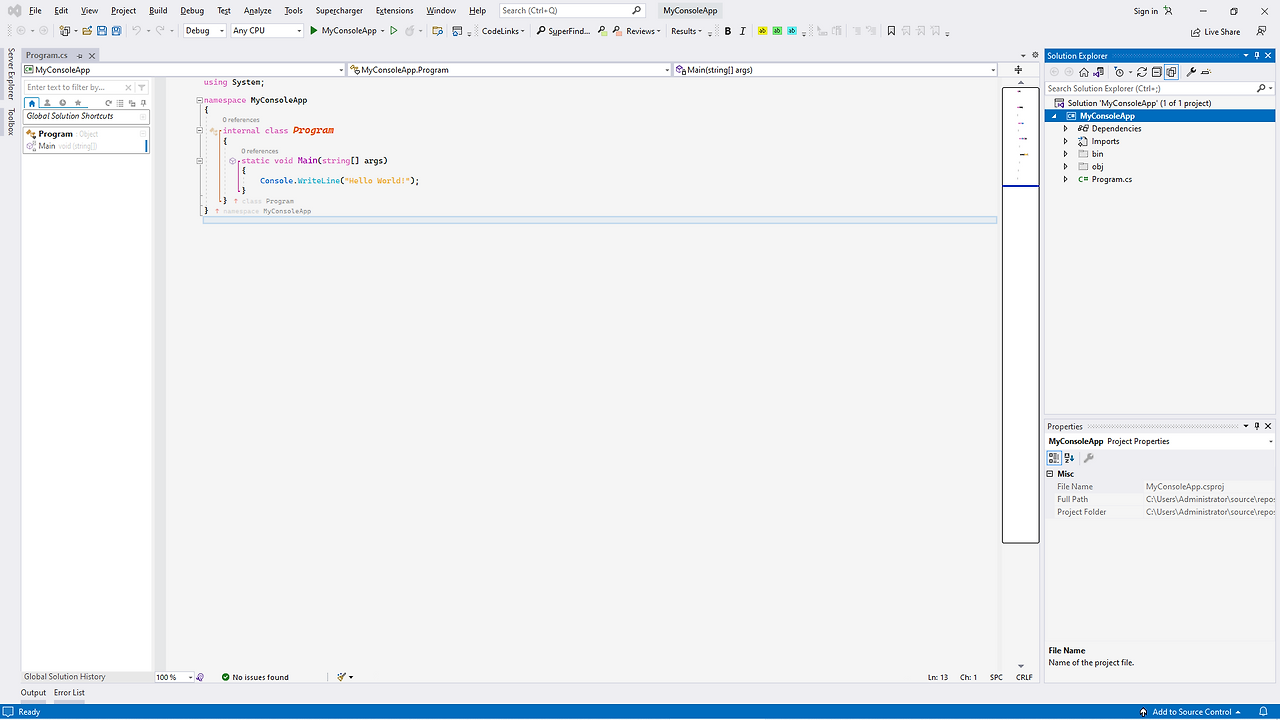[C#] C#과 .NET6 시작하기 - 3. Console App 만들어 보기 — CLIEL LAB