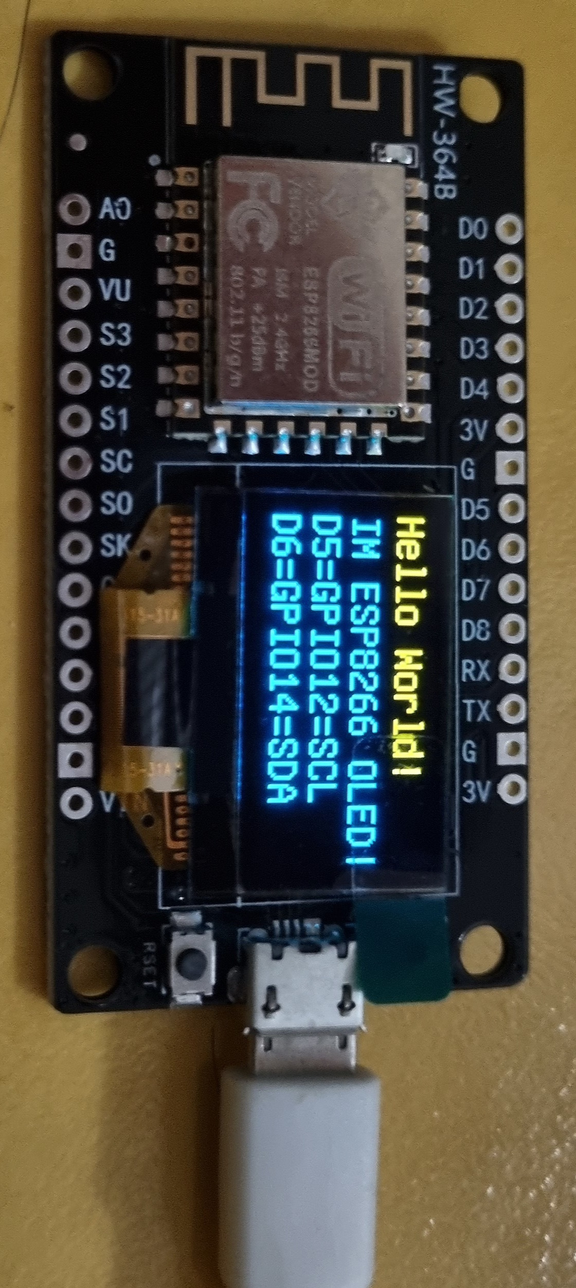 NodeMCU Esp8266 0.96 인치 OLED :: infos