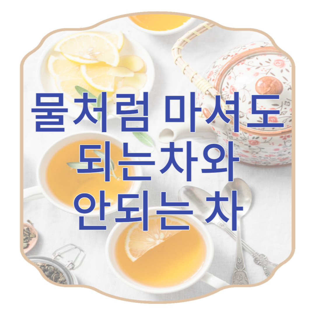 건강 물처럼 마셔도 되는 차물 대용 차 물 대신 차 차로 수분 섭취와 물 대용으로 마시면 안되는 차물처럼 마시면