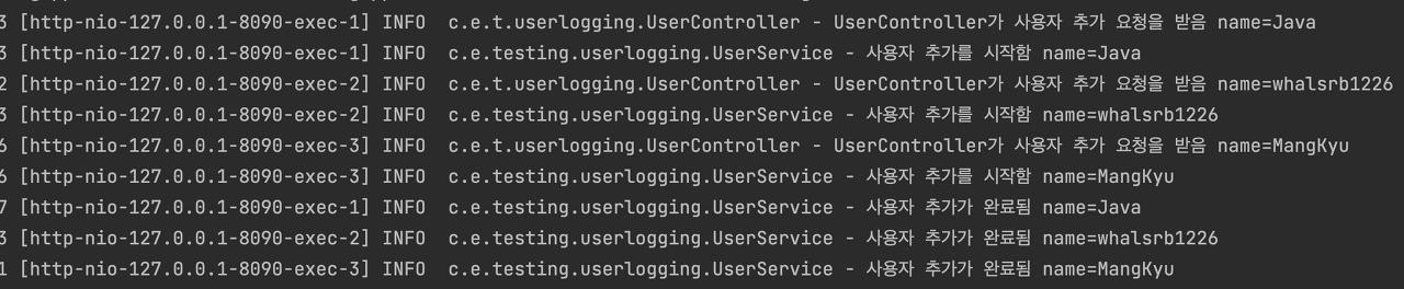 [Spring] 멀티쓰레드 환경에서 MDC를 사용해 요청 별로 식별가능한 로그 남기기 - MangKyu's Diary