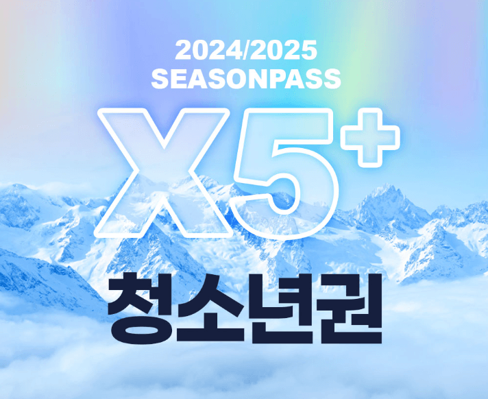 X5 시즌권 스키 시즌패스 구매 일정 및 최대 혜택 가격 정리