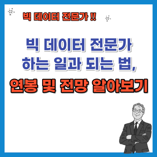 빅 데이터 전문가 하는 일과 되는 법 연봉 및 전망 알아보기