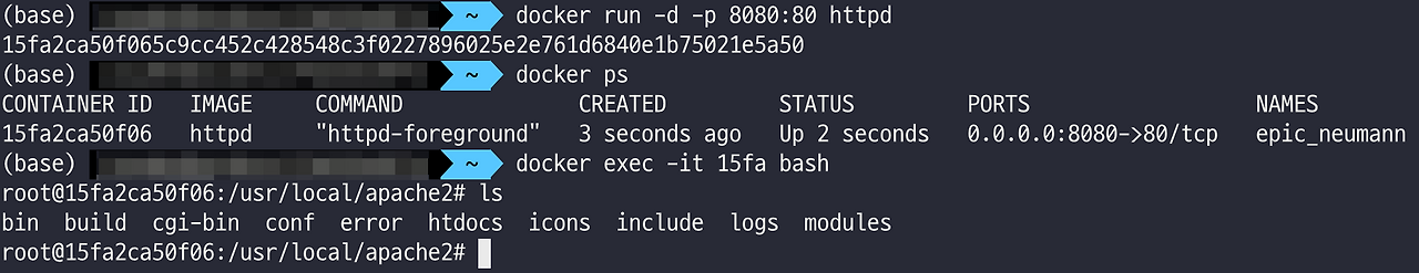 [Docker] (6) 도커 컨테이너로 접속하기 - docker exec & docker attach — CV DOODLE