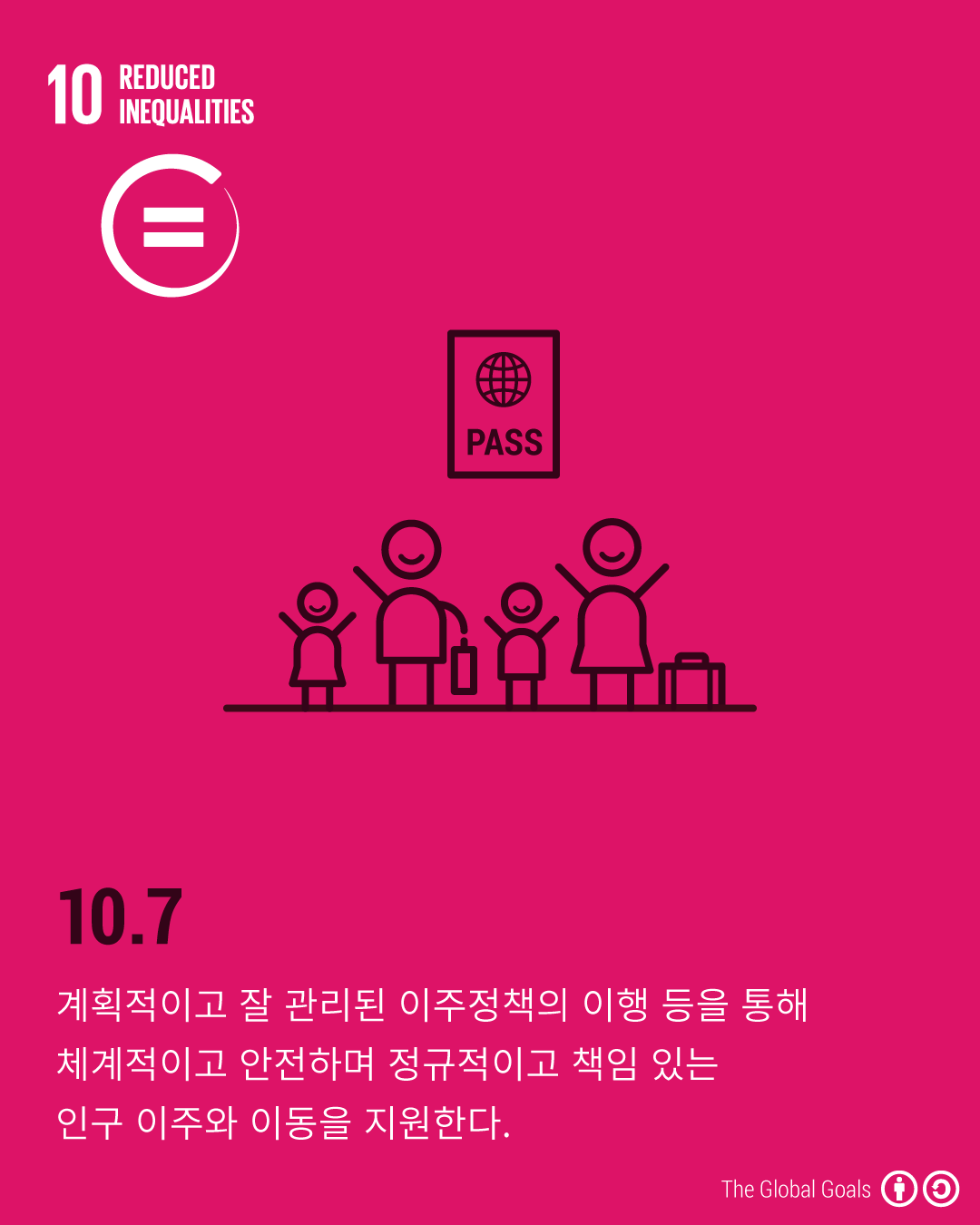 Un Sdgs 설명 목표10 불평등 완화 국가 내국가 간 불평등을 완화한다