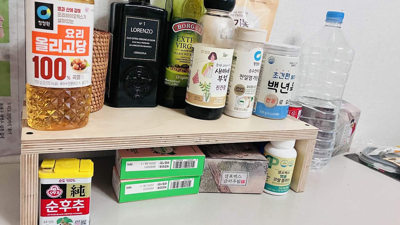 식탁 선반 제작