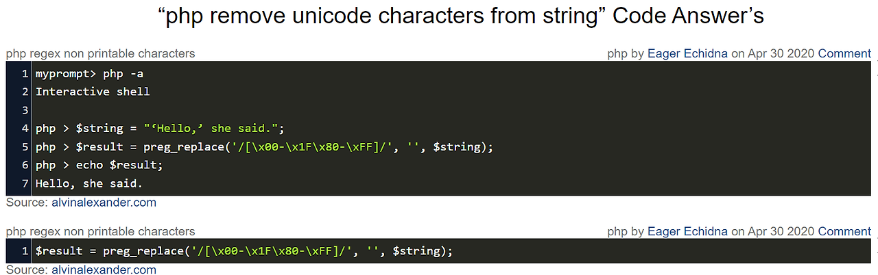 PHP URL의 1%E2%80%8B 정규식 활용 유니코드 삭제 방법 :: 사이트 구축/최적화 활용 팁